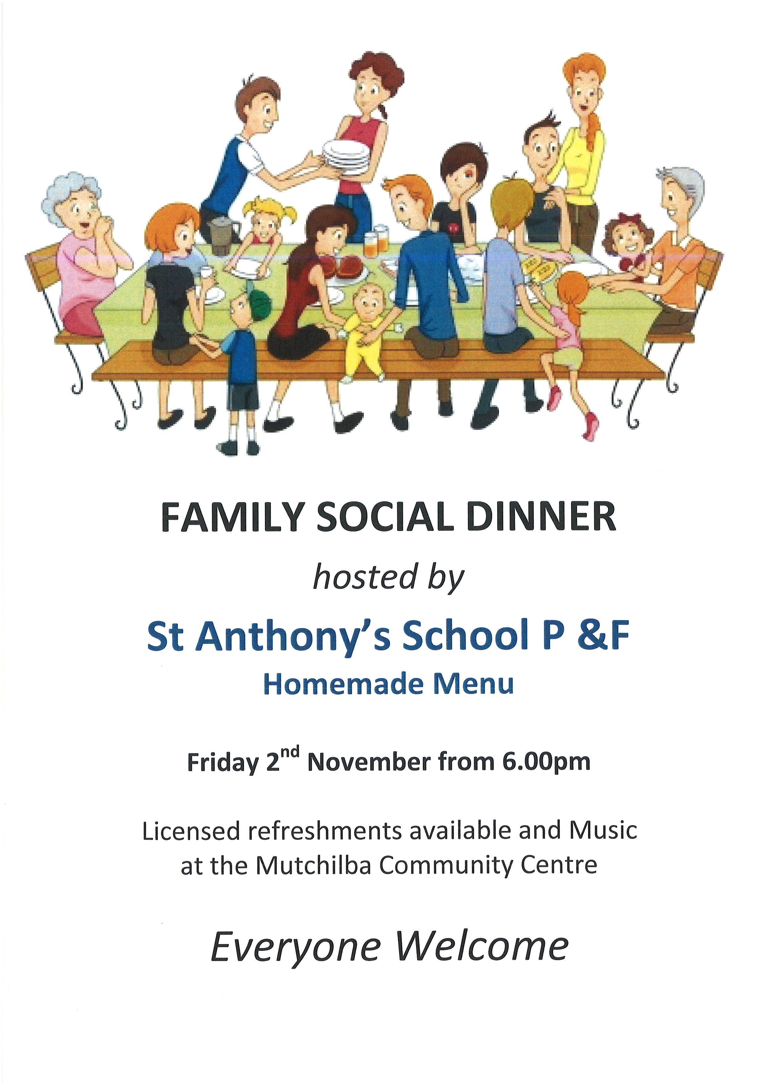 Family Social Dinner – Dimbulah Community Centre